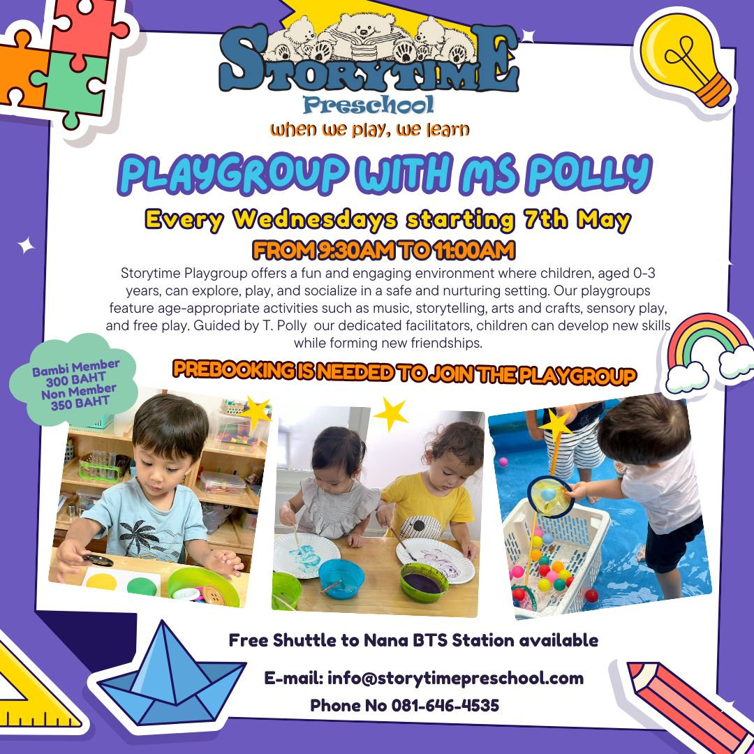 Playgroup with Ms Polly at Storytime Preschool! For Ages 0 – 3 Years ...